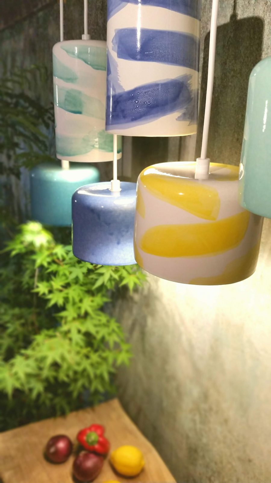 Lámpara colgante de cerámica Cilindro Bajo - Boutique de Luz