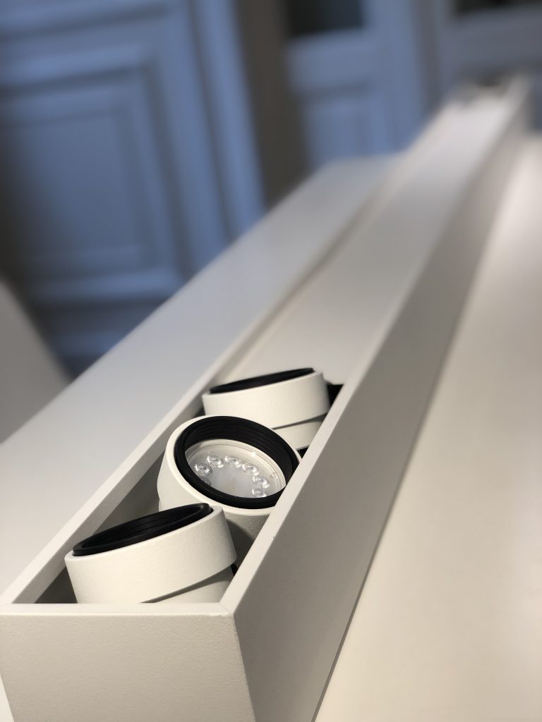 Plafón de techo Beam de 200cm de largo para 3 leds direccionables en ...