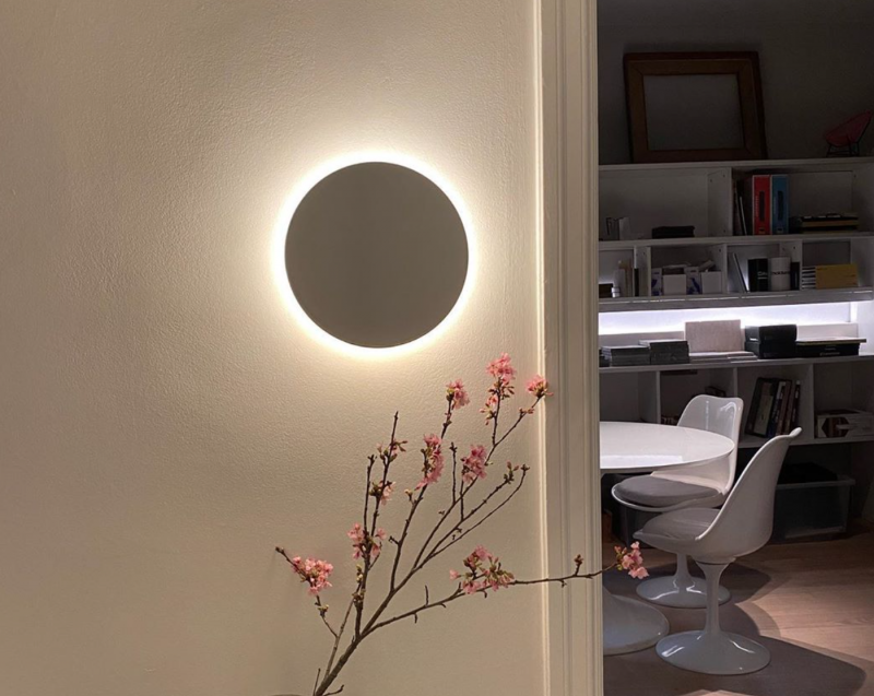 Luminaria led de pared Eclipse disponible en varios colores y tamaños ...