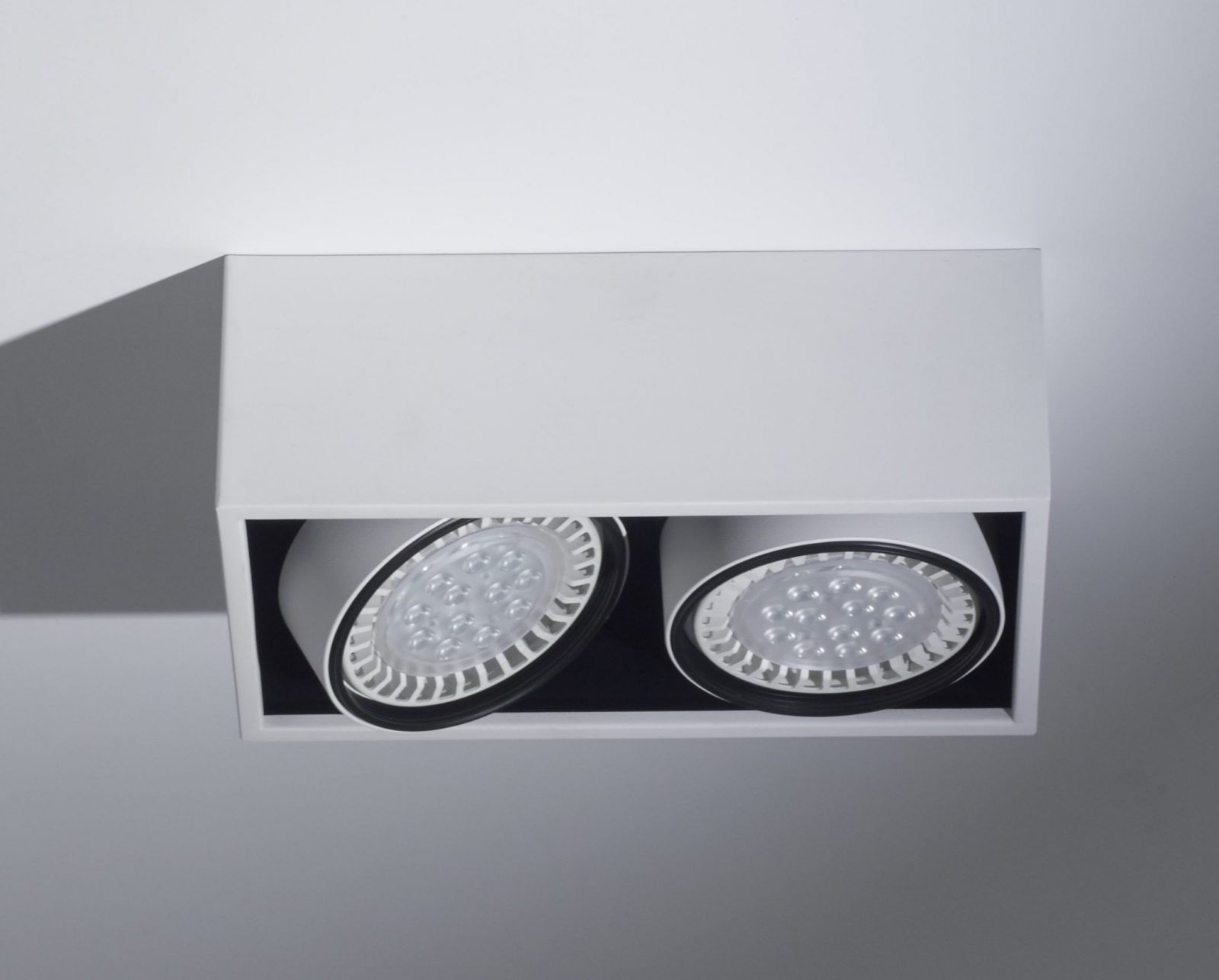 Spot rectangular de aplicar Vogel de 2 luces AR111 (varios colores ...