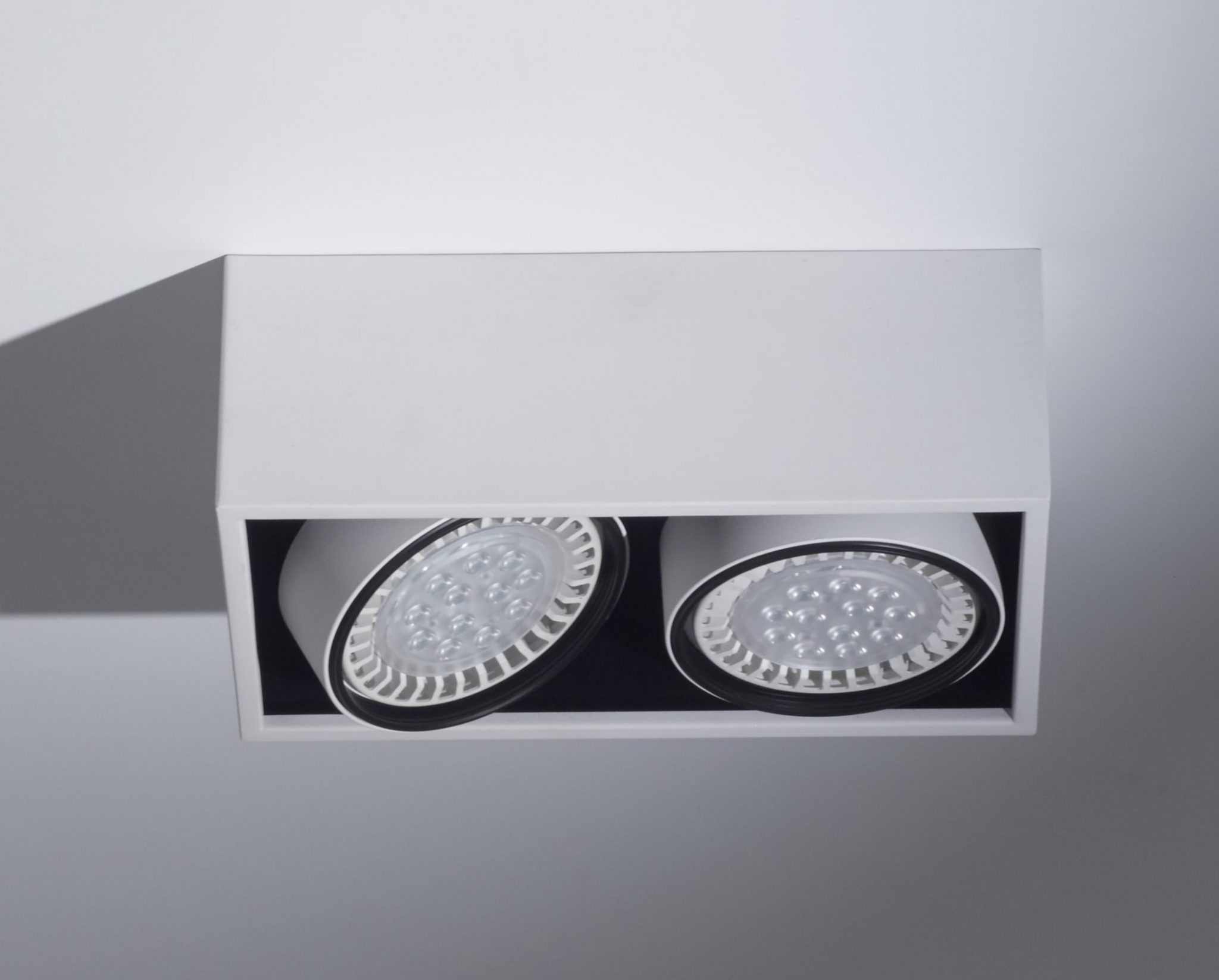 Spot rectangular de aplicar Vogel de 2 luces AR111 (varios colores ...