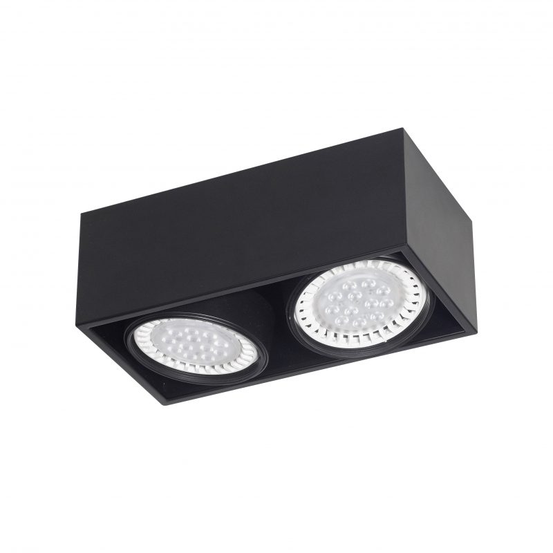 Spot rectangular de aplicar Vogel de 2 luces AR111 (varios colores ...