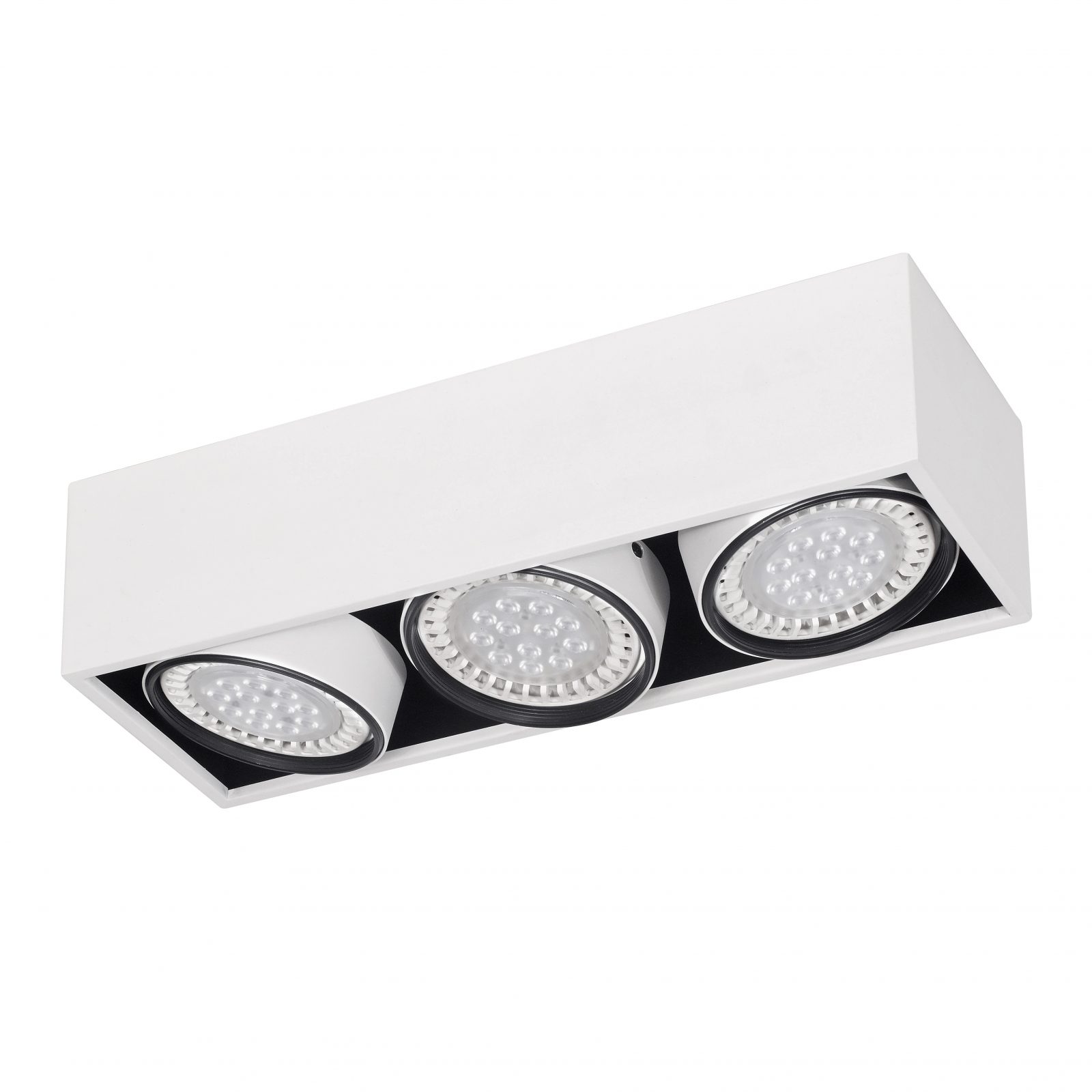 Spot rectangular de aplicar Vogel de 3 luces AR111 (varios colores ...