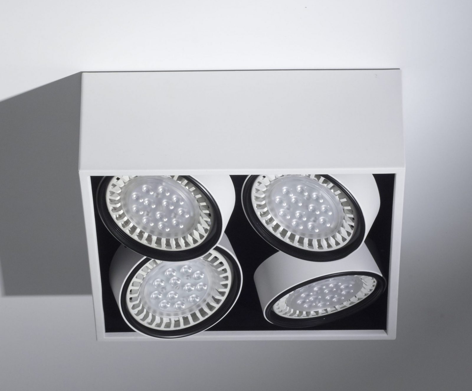 Spot cuadrado de aplicar Vogel de 4 luces AR111 (varios colores ...